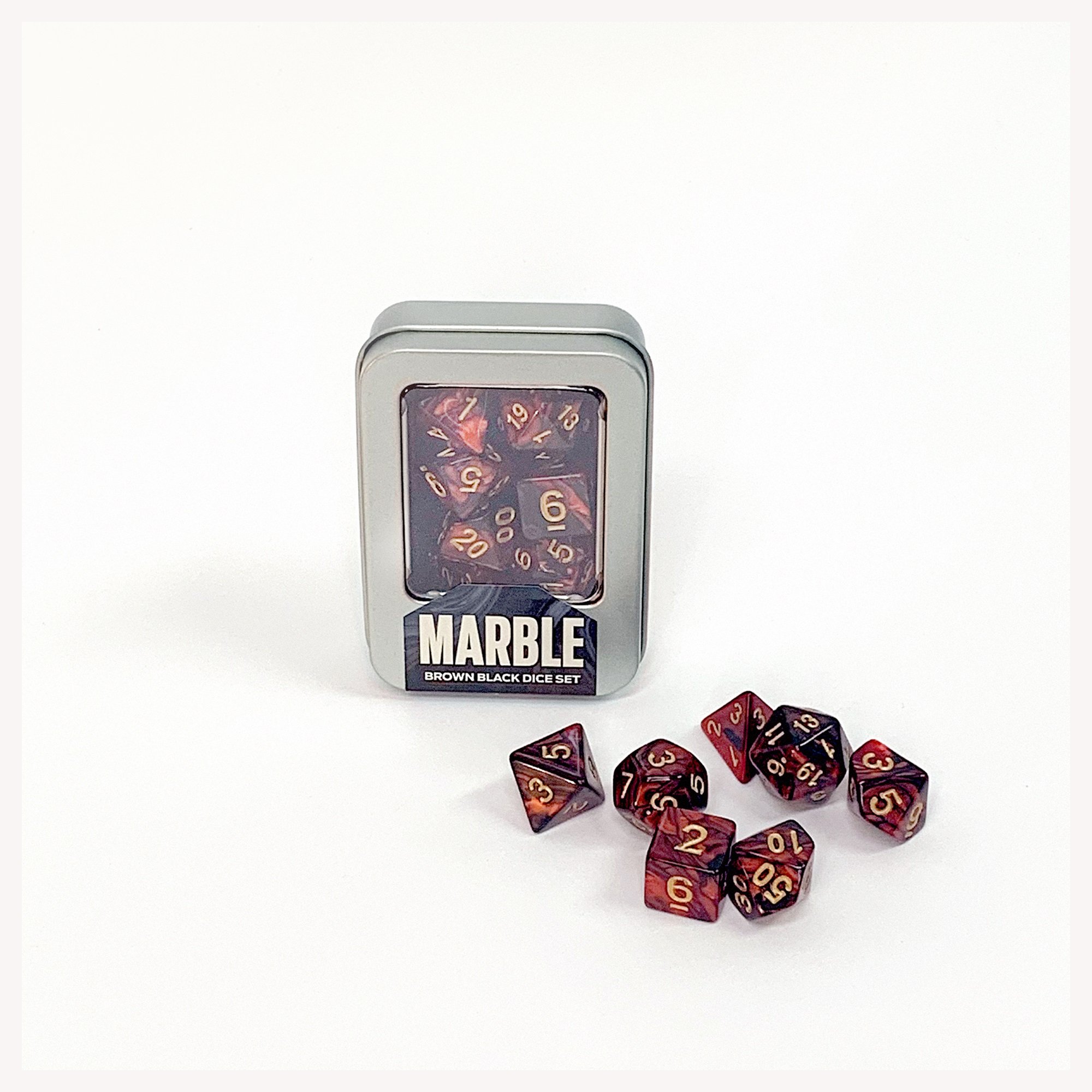 Kit de Dados: Marble - Brown Black | Buró B2B