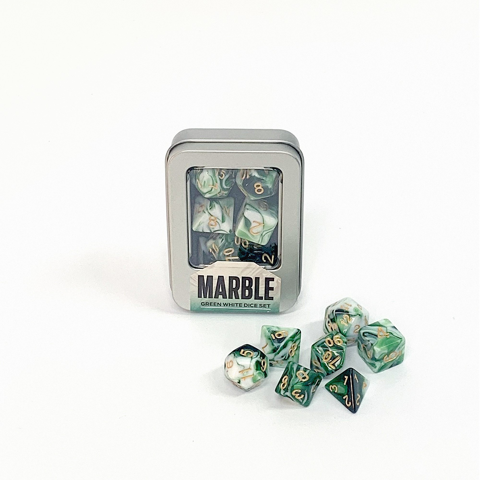 Kit de Dados: Marble - Green White | Buró B2B