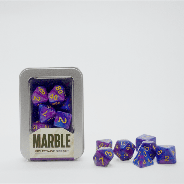 Kit de Dados: Marble - Violet Wave | Buró B2B