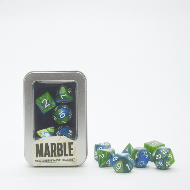 Kit de Dados: Marble - Sea Green Wave | Buró B2B
