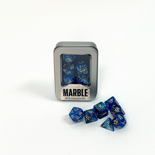 Kit de Dados: Marble - Blue Wave | Buró B2B