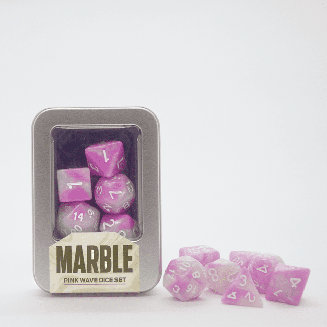 Kit de Dados: Marble - Pink Wave | Buró B2B