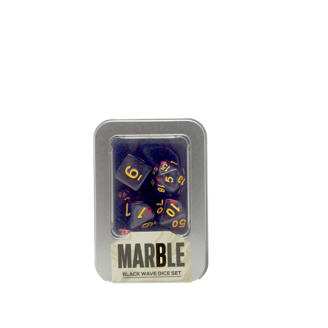 Kit de Dados: Marble - Black Wave | Buró B2B
