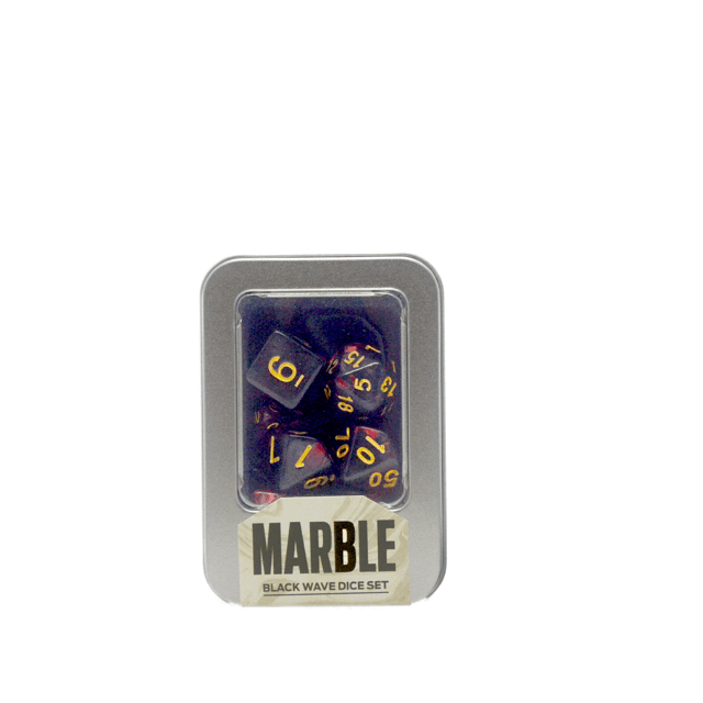 Kit de Dados: Marble - Black Wave | Buró B2B