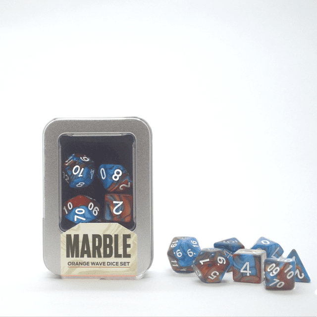 Kit de Dados: Marble - Orange Wave | Buró B2B
