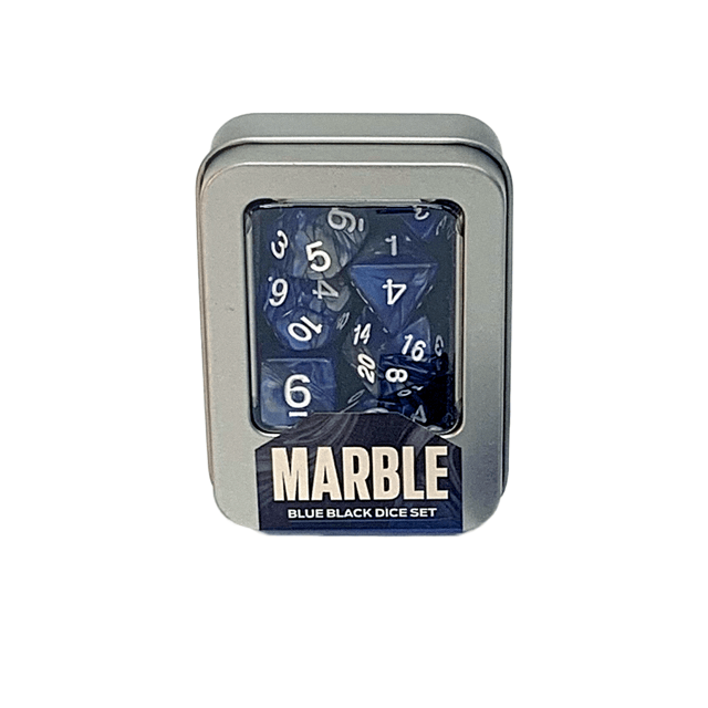 Kit de Dados: Marble - Blue Black | Buró B2B