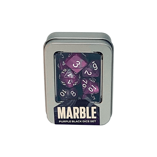 Kit de Dados: Marble - Purple Black | Buró B2B