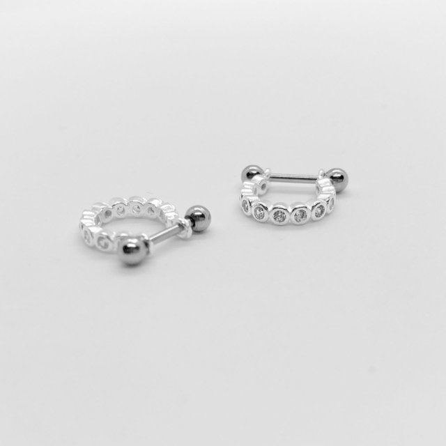 Piercing Bolinhas Luz Prata 925 | Sou Maria Pratas