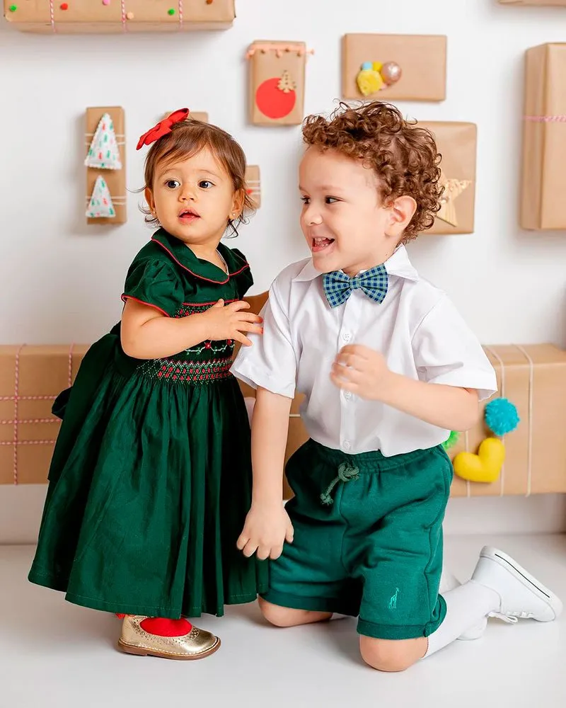 Looks Encantadores para o Natal: Moda Infantil e Sapatos Infantis para ...