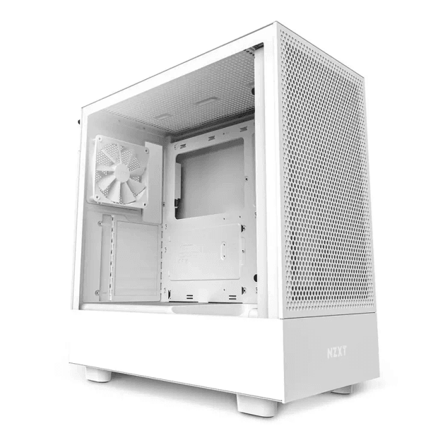 GABINETE NZXT H5 FLOW COMPACT BRANCO, MID TOWER, RGB, ATX, LATERAL E ...