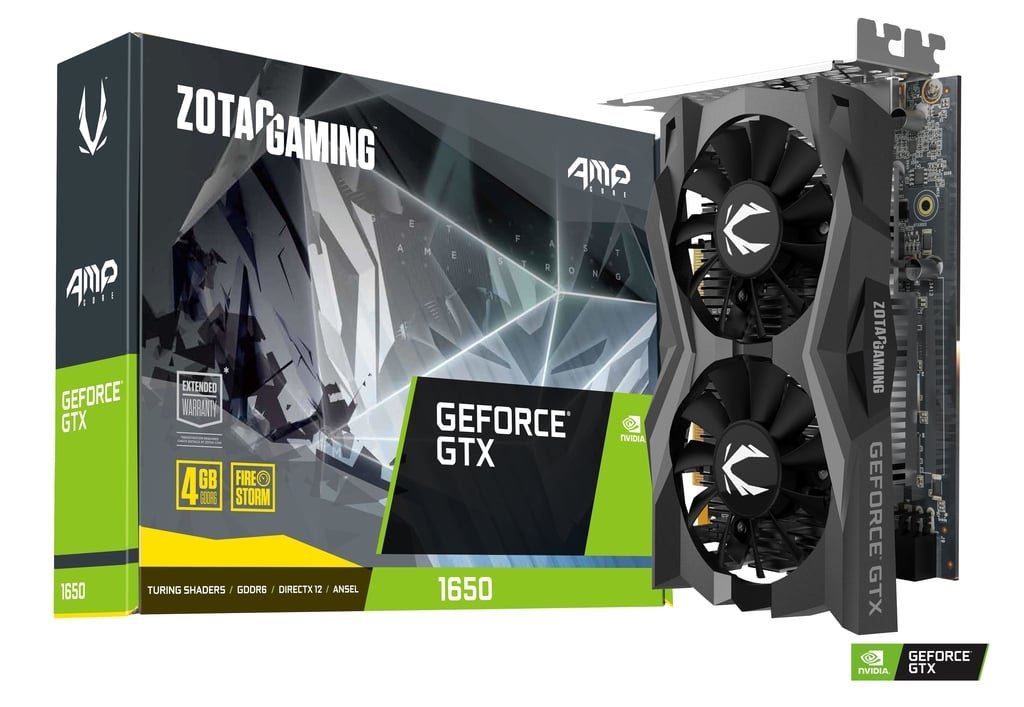 PLACA DE VÍDEO ZOTAC GAMING GEFORCE GTX 1650 AMP CORE, 12 GBPS, 4GB, GDDR6 | Smart Info Store