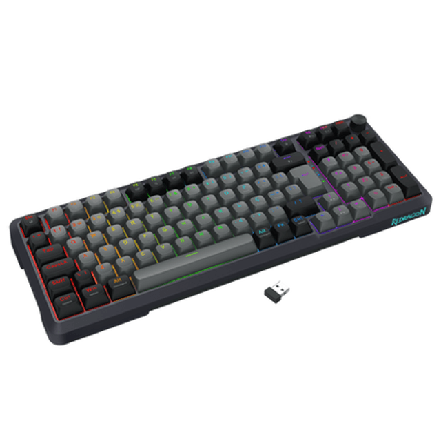 TECLADO GAMER REDRAGON BRAGI PRO RGB MECÂNICO SEM FIO / USB-C – 1800 ...