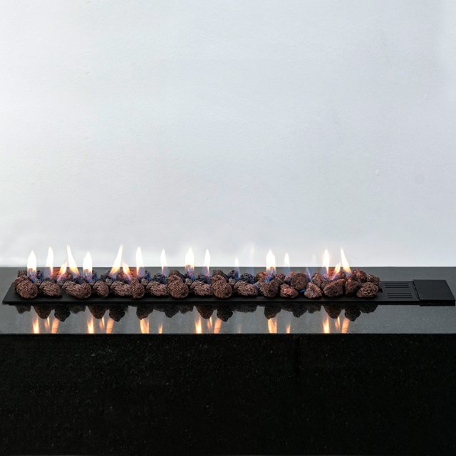 QUEIMADOR AÇO CARBONO A GÁS 150CM | Fire Design Brasil