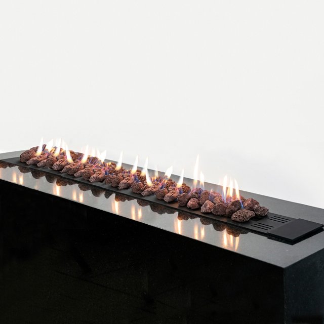 QUEIMADOR AÇO CARBONO A GÁS 150CM | Fire Design Brasil