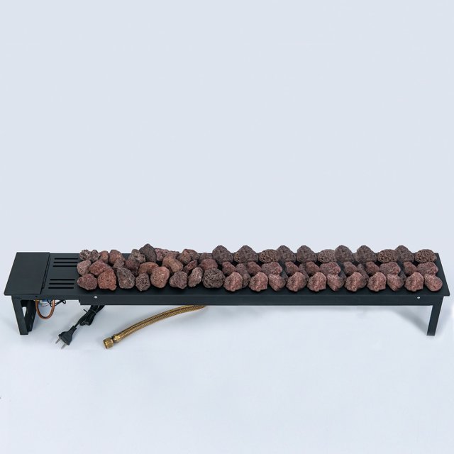 QUEIMADOR AÇO CARBONO A GÁS 150CM | Fire Design Brasil