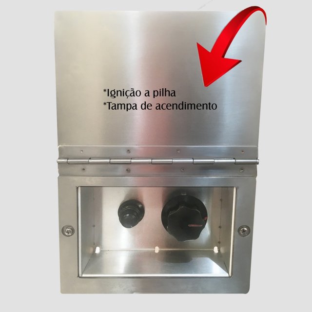 QUEIMADOR INOX EXTERNO A GÁS 150CM | Fire Design Brasil