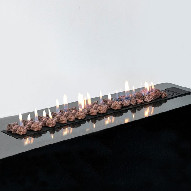 QUEIMADOR AÇO CARBONO A GÁS 150CM | Fire Design Brasil