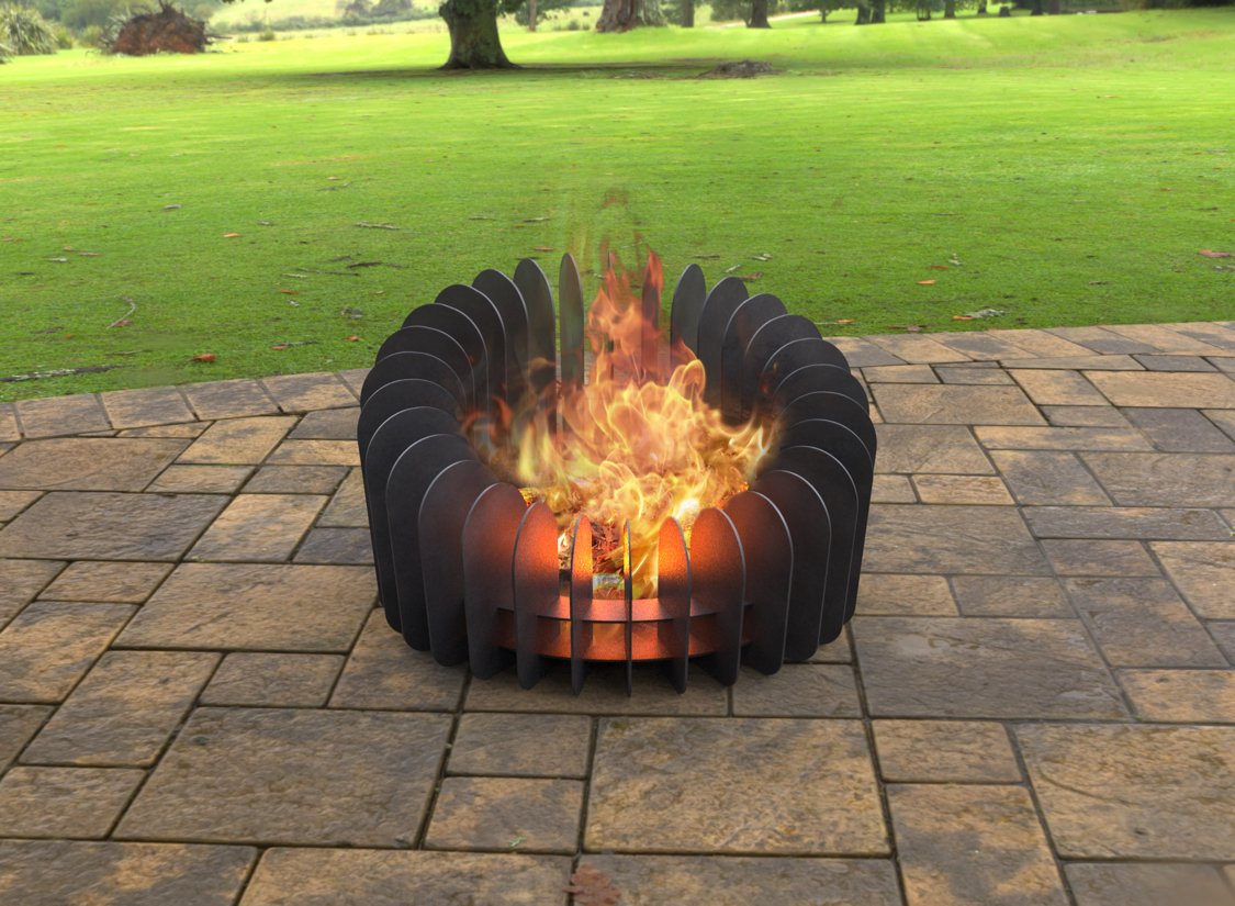 FIRE PIT CIRCULAR V2 LENHA | Fire Design Brasil