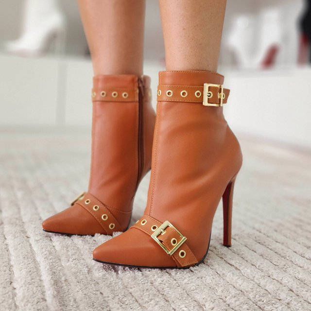 Ankle Boot Salto 12 Rust | Divino Salto