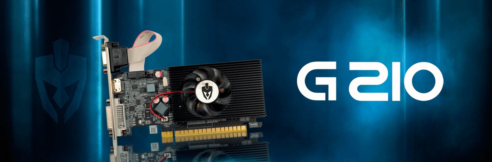 Placa de Vídeo Evolut GeForce G210 1GB DDR3 Low Profile 64 Bit EGAN2101D3/64-LP | Alligator Shop