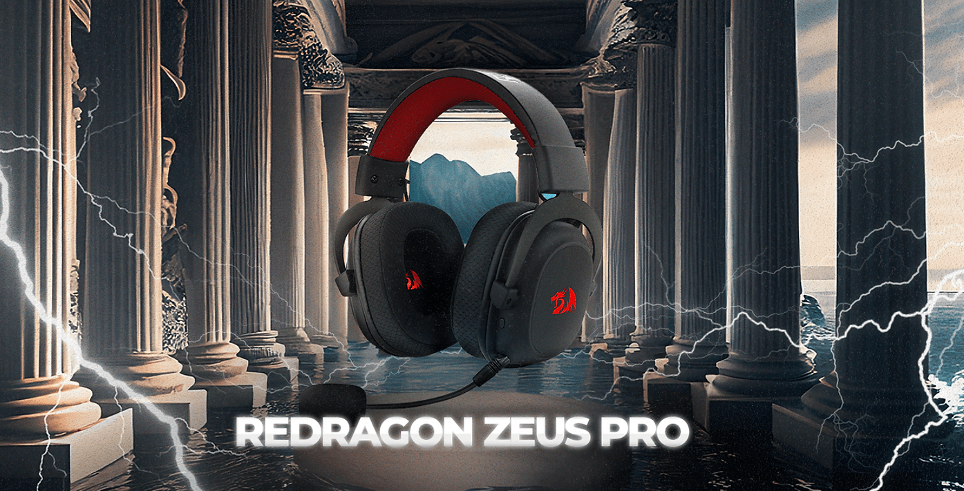 Headset Gamer Redragon Zeus Pro Sem Fio Bluetooth Microfone Destacável ...