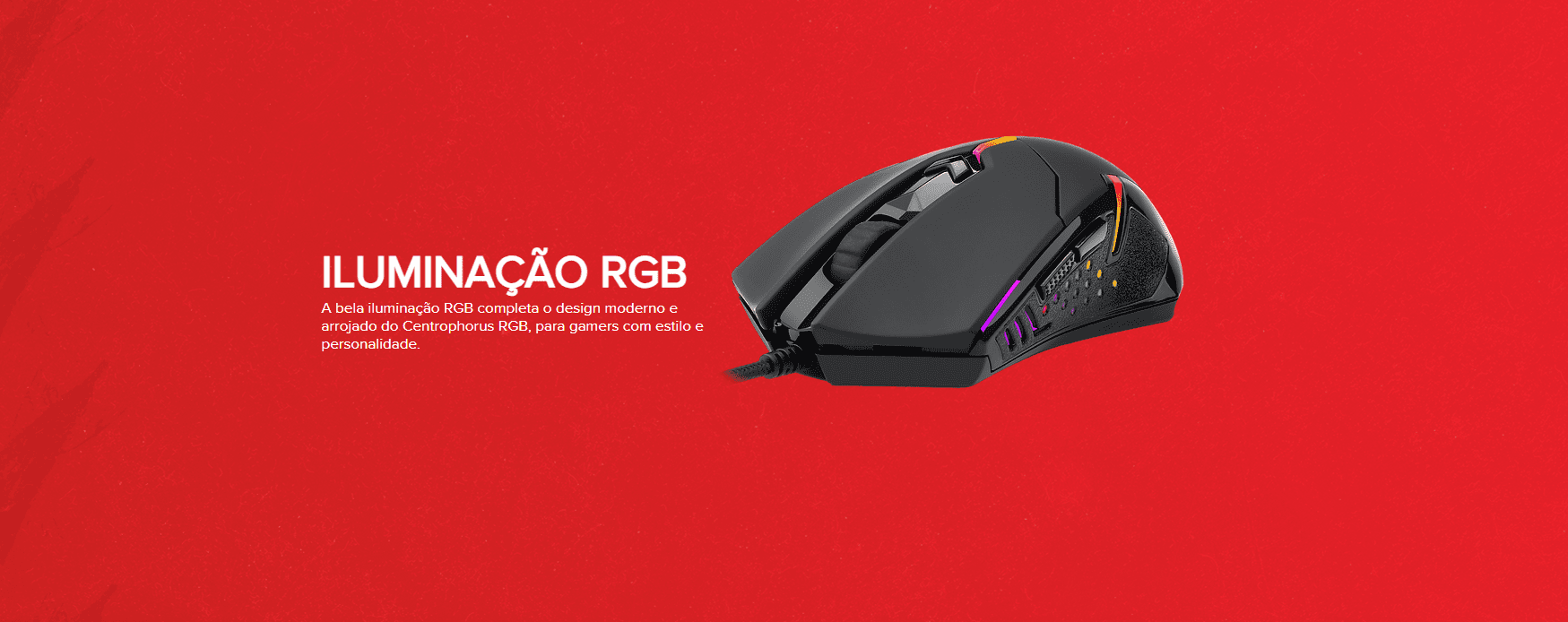 Mouse Gamer Redragon Centrophorus 2 7200DPI 6 Botões RGB Black M601RGB ...