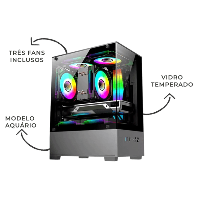 PC Gamer Completo Ryzen 3 3200G 16GB SSD 480GB Monitor | Alligator Shop