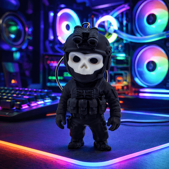 Boneco Ghost Call of Duty Miniatura | Decoração Gamer Setup | Alligator ...