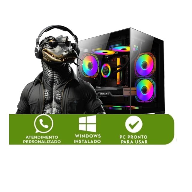 PC Gamer ARVEX Intel i5 12400F, Radeon RX 6600 8GB, Memória 16GB DDR4 ...