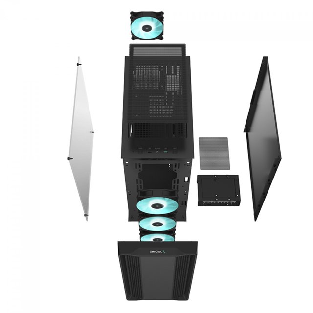 Gabinete Gamer DeepCool CC560 Black Mid Tower Vidro Temperado ATX Sem ...