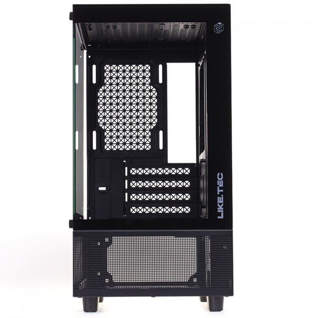 Gabinete Gamer Liketec Opera Dark, Mid Tower, Vidro Temperado, M-ATX, Black, Sem Fonte, Sem Fan ...