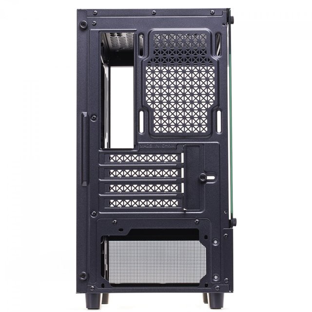 Gabinete Gamer Liketec Opera Dark, Mid Tower, Vidro Temperado, M-ATX, Black, Sem Fonte, Sem Fan ...