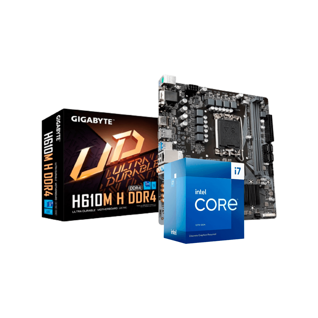 Kit Upgrade Intel Core i7 13700F / Placa Mãe Gigabyte H610M H ...