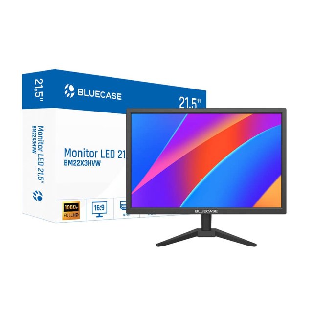 Monitor Bluecase 21.5" Polegadas Full HD LED 75Hz Widescream HDMI VGA ...