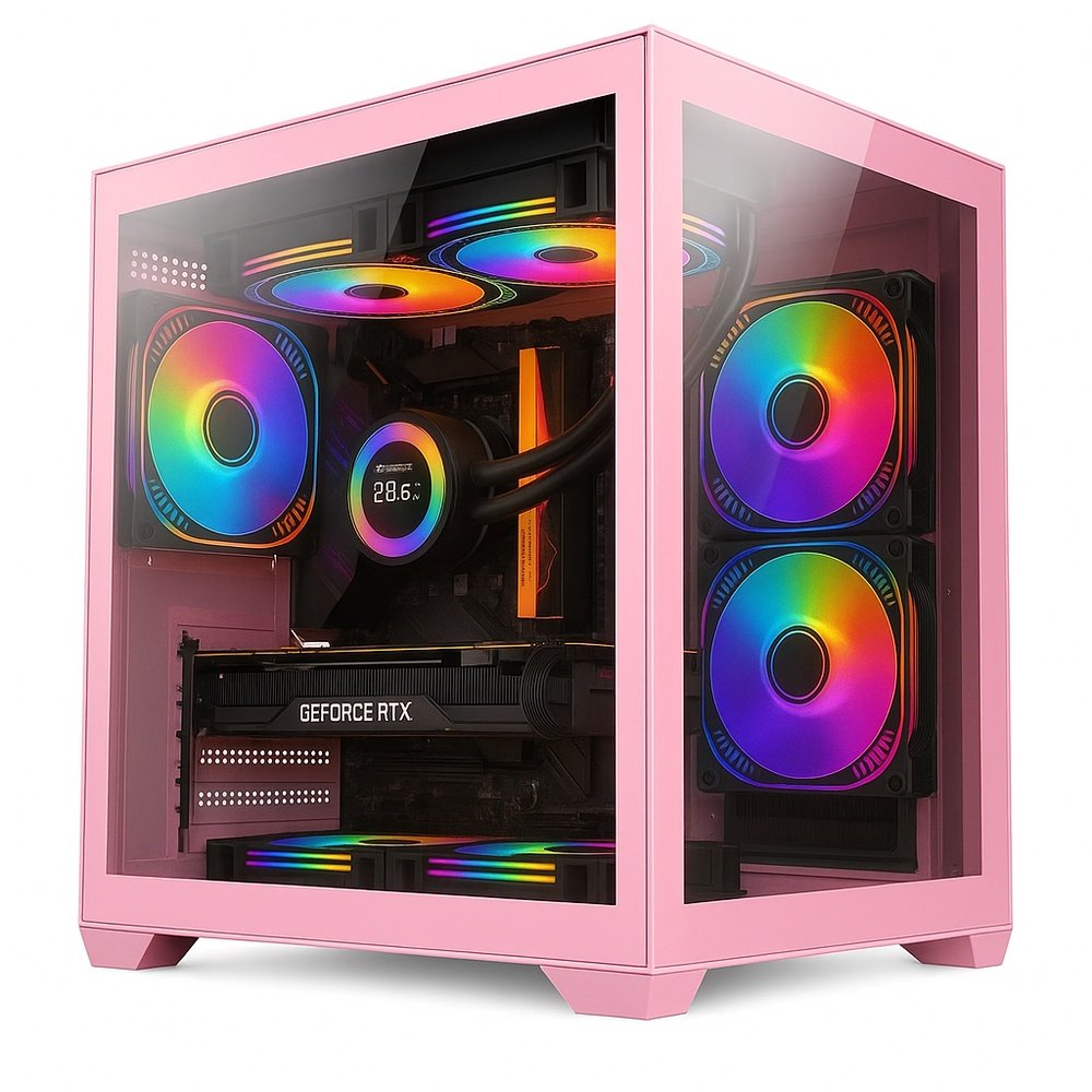 PC Gamer Alligator Shop Rosa Pink Intel Core i7 3770, GeForce RTX 3050 ...
