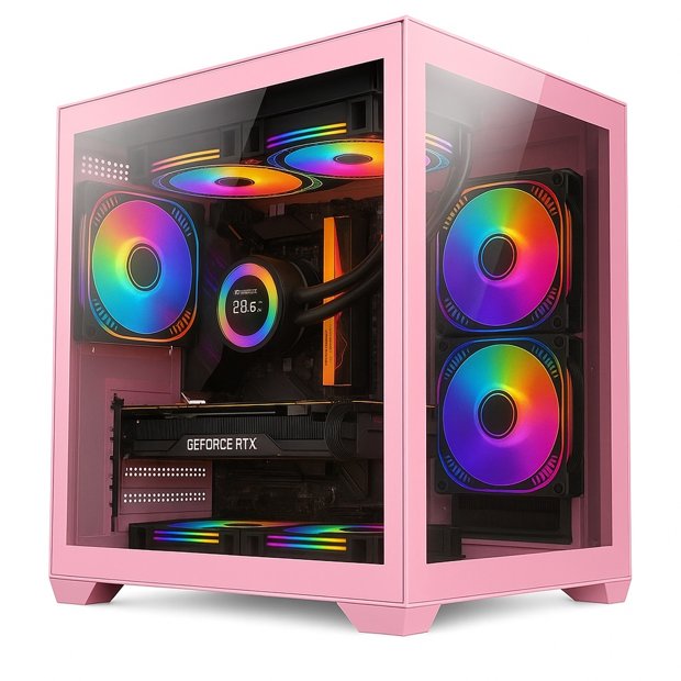 PC Gamer Alligator Shop Rosa Pink Intel Core i7 3770, GeForce RTX 3050 ...