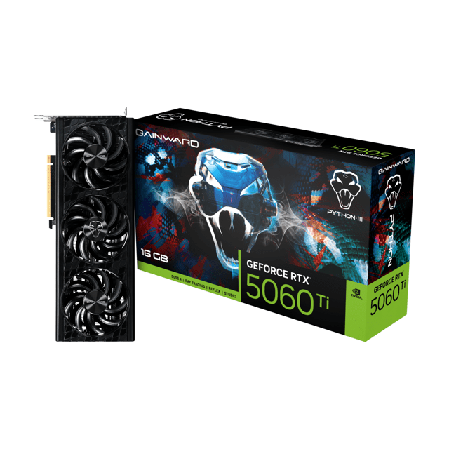 Placa de Vídeo RTX 5060 Ti 16GB GDDR7 Gainward Python III | Alligator Shop
