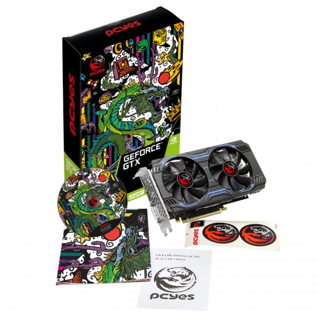 Placa De Video Pcyes Nvidia Geforce Gtx 1660 Super 6GB GDDR6 192bits ...