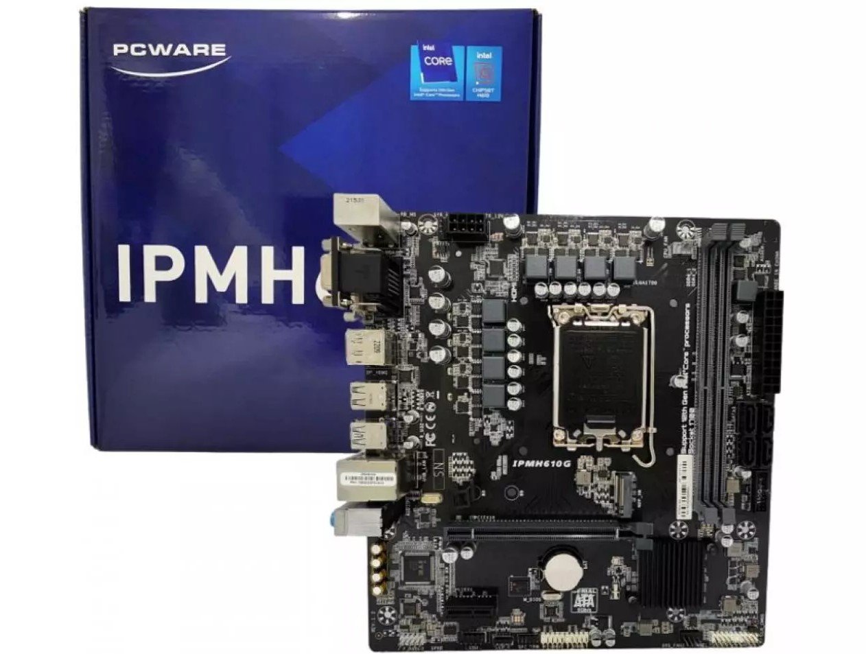 Placa Mãe PCWARE IPMH610G Chipset H610 Intel LGA 1700 mATX DDR4 | Alligator Shop