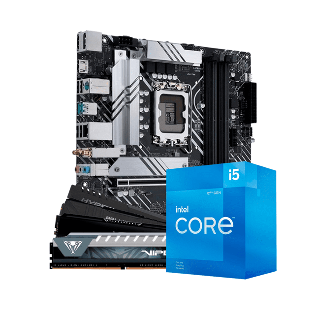 Kit Upgrade Intel Core i5 12400F Placa Mãe B660M DDR4 Memória RAM 16GB 3200 MHz | Alligator Shop
