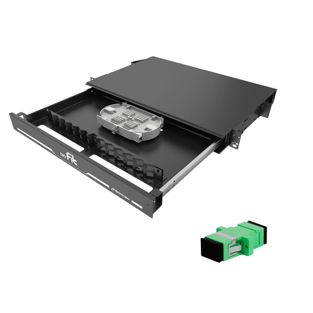 DISTRIBUIDOR OPTICO DIO FIT 24F SC/APC SM 19" 1U FIBRACEM ...