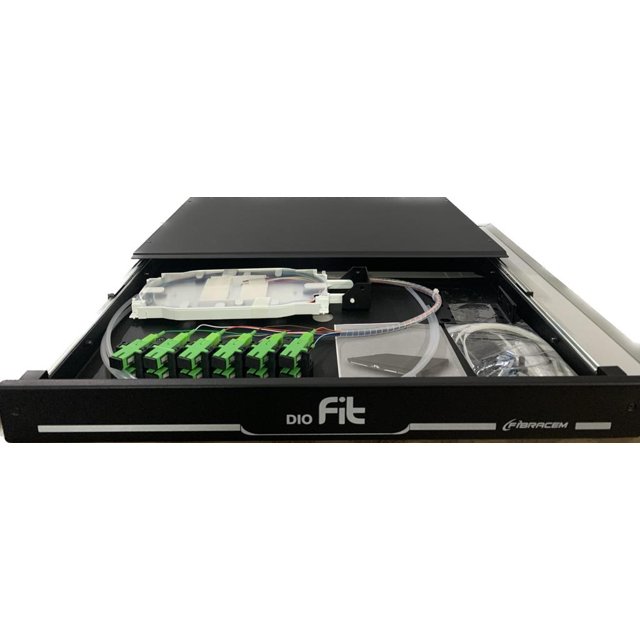 DISTRIBUIDOR INTERNO ÓPTICO DIO 12 FIBRAS FIT-SC-APC | Eletrisound telecom