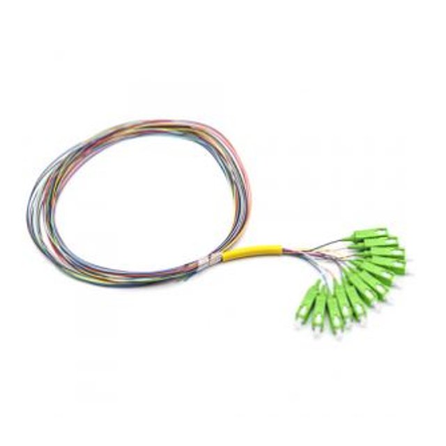 PIGTAIL ÓPTICO 12 CORES SC/APC 1,5 MTS - MONOMODO SM | Eletrisound telecom