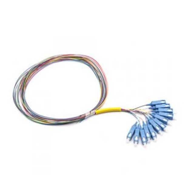 PIGTAIL ÓPTICO 12 CORES SC/UPC 1,5 MTS- MONOMODO SM | Eletrisound telecom