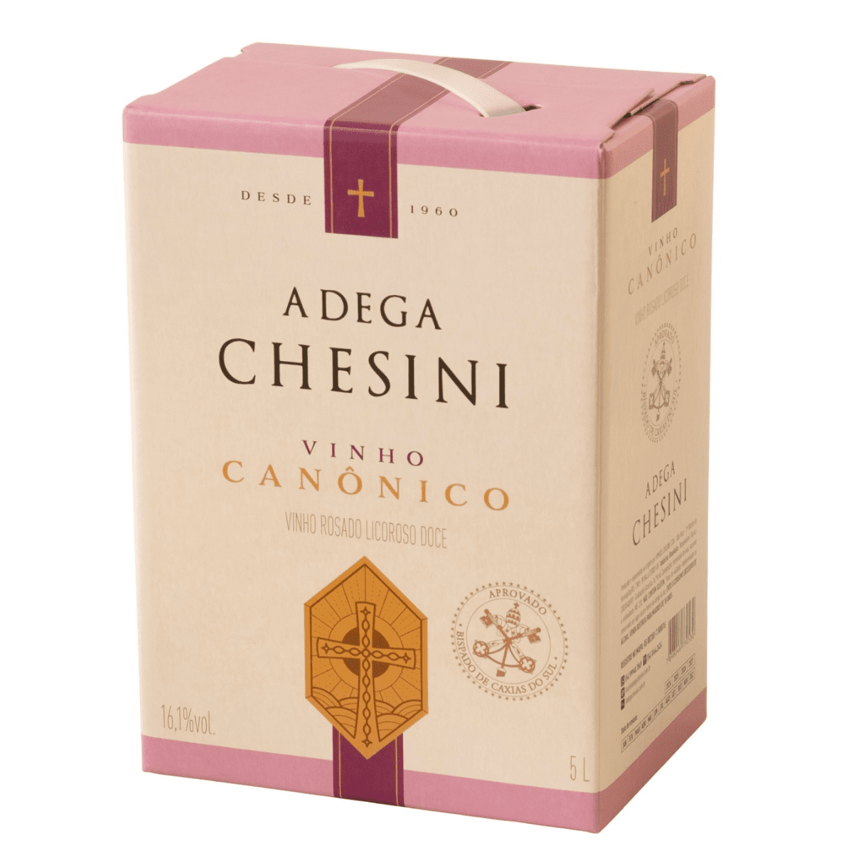 Vinho Rosado Licoroso Doce Bag-in-Box 5L Adega Chesini | Adega R2