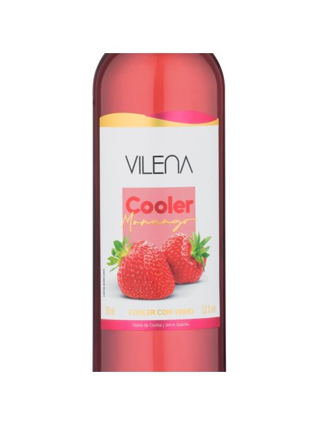 Cooler de Morango 750ml Vilena | Adega R2