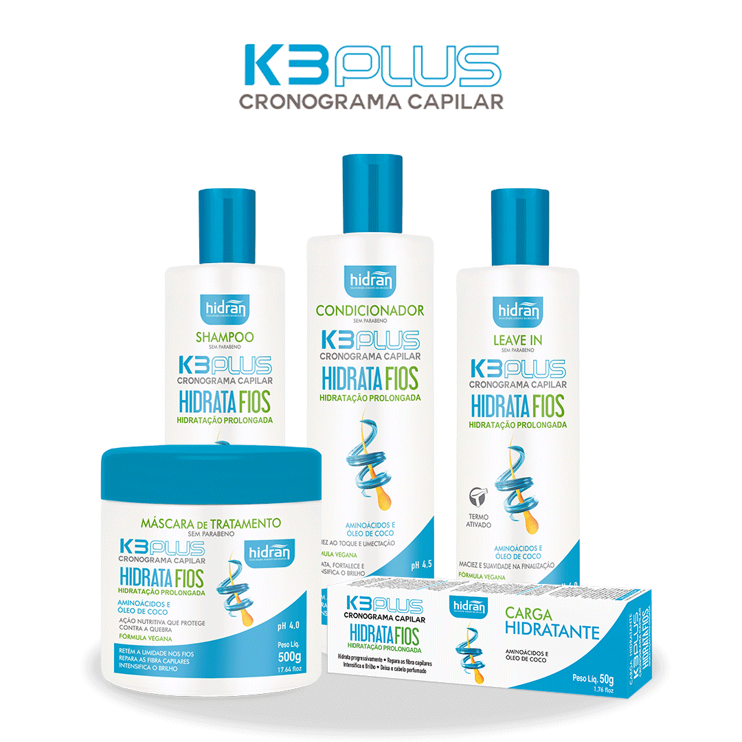 K3 Plus Cronograma Capilar | Hidran Cosméticos