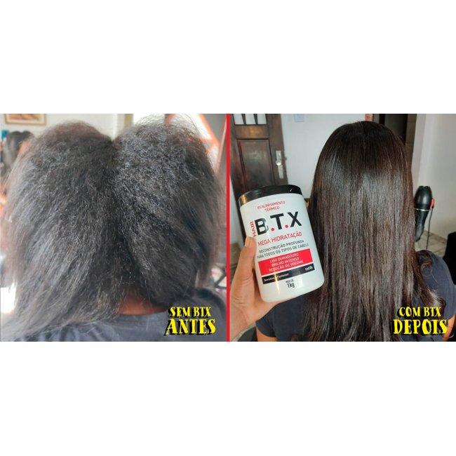 Kit Botox Capilar Hair B T X Sem Formol Hidran Cosméticos