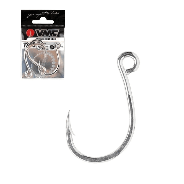 Anzol S-Inline Single Hook 7266TI VMC (10 unidades) Tamanho 1/0 | Hakken Adventure - PescaCompleta