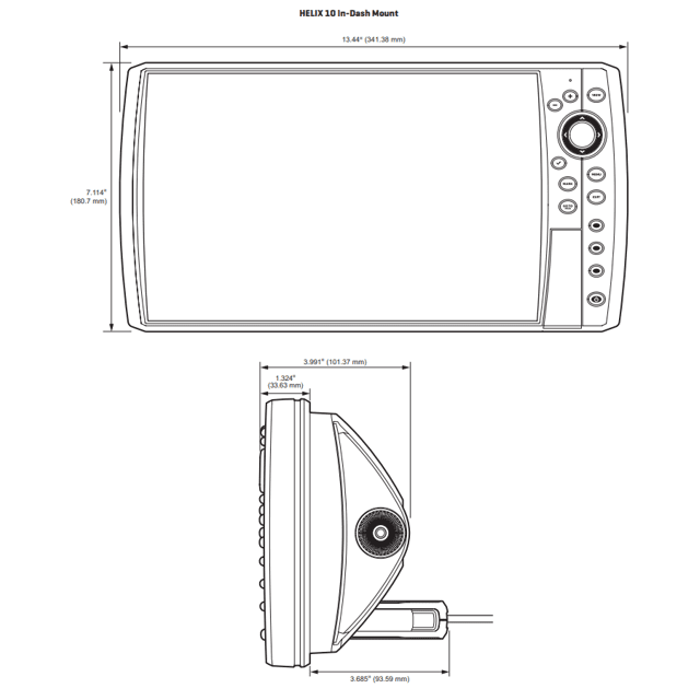 Sonar/GPS Humminbird Helix 10 Mega Side Imaging G4N | Hakken Adventure ...